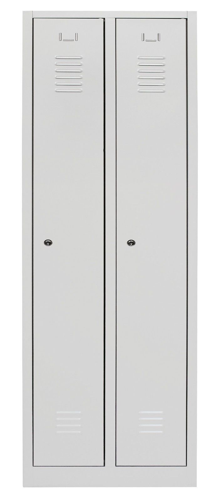 Spind mit 2 Abteilen 180x50x50 GRAU